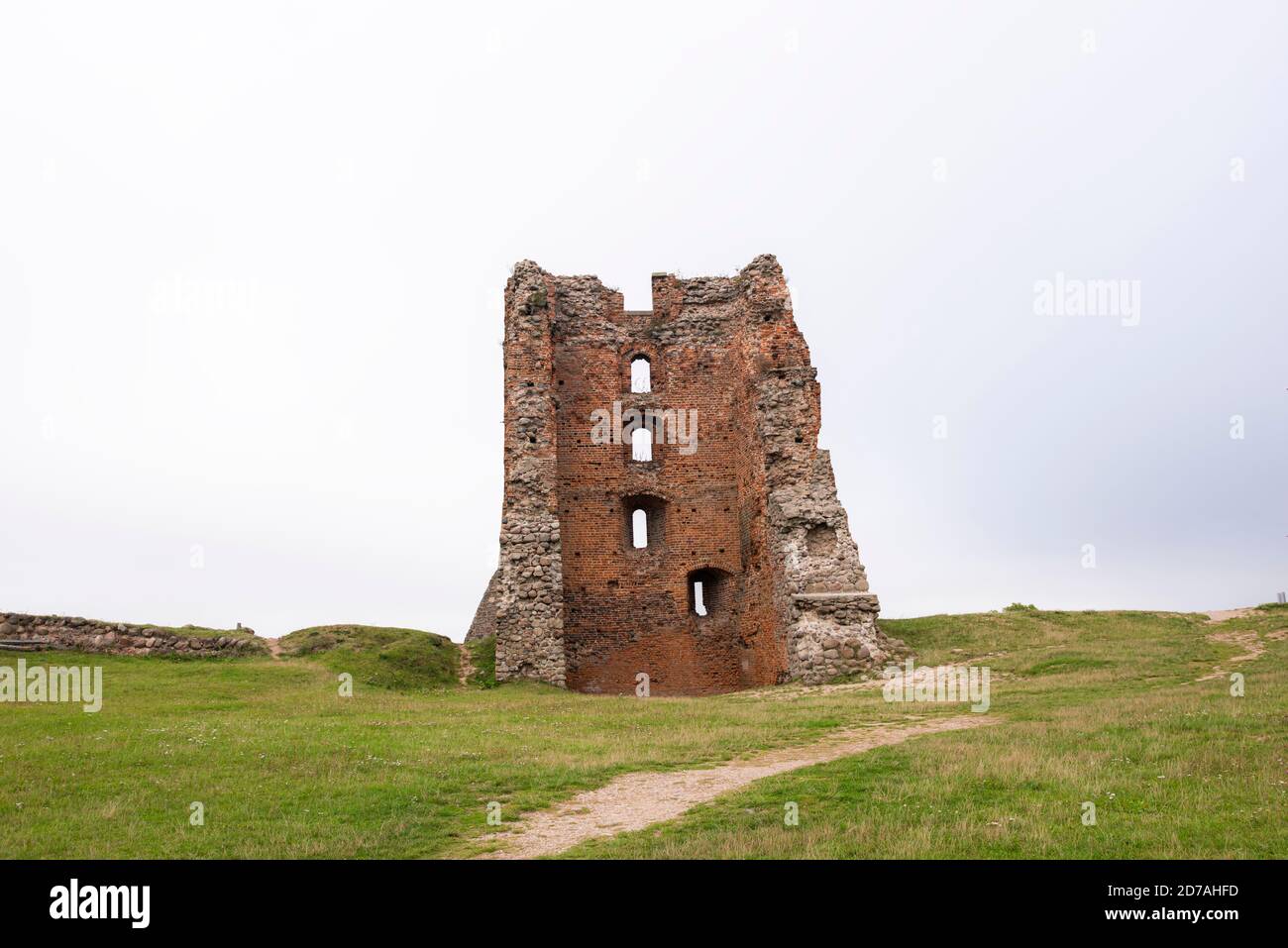 Ruins of Novogrudok castle on castle hill Stock Photo - Alamy