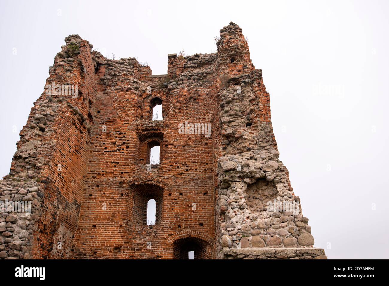 Ruins of Novogrudok castle on castle hill Stock Photo - Alamy
