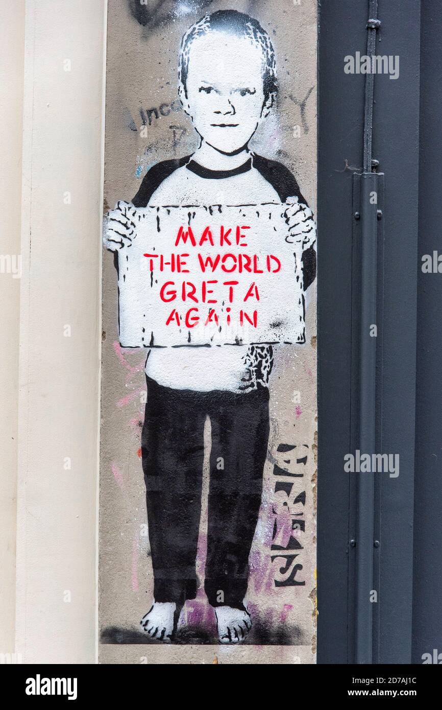 Greta thunberg street art hi-res stock photography and images - Alamy