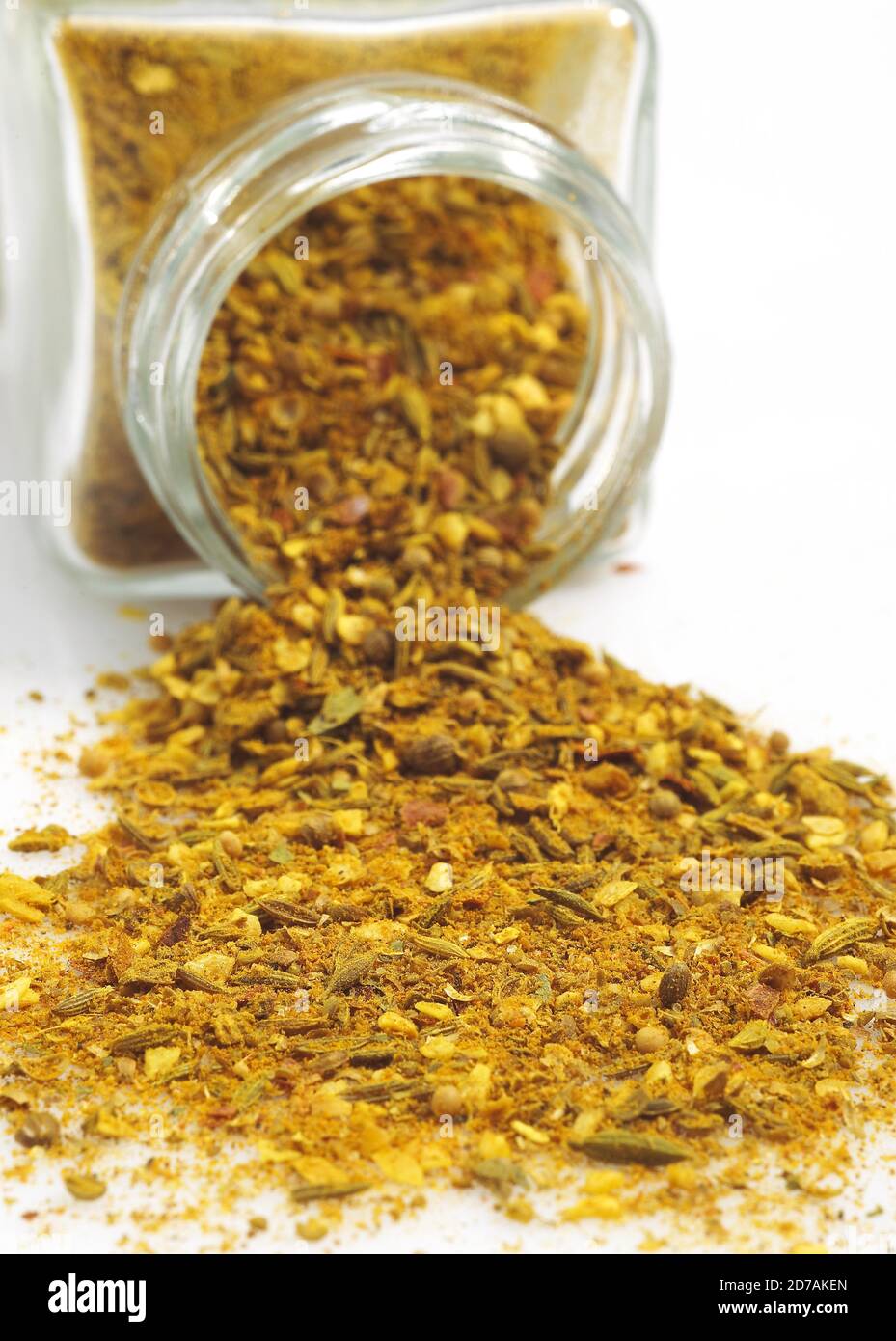 POWDER OF CURRY AGAINST WHITE BACKGROUND Stock Photo - Alamy