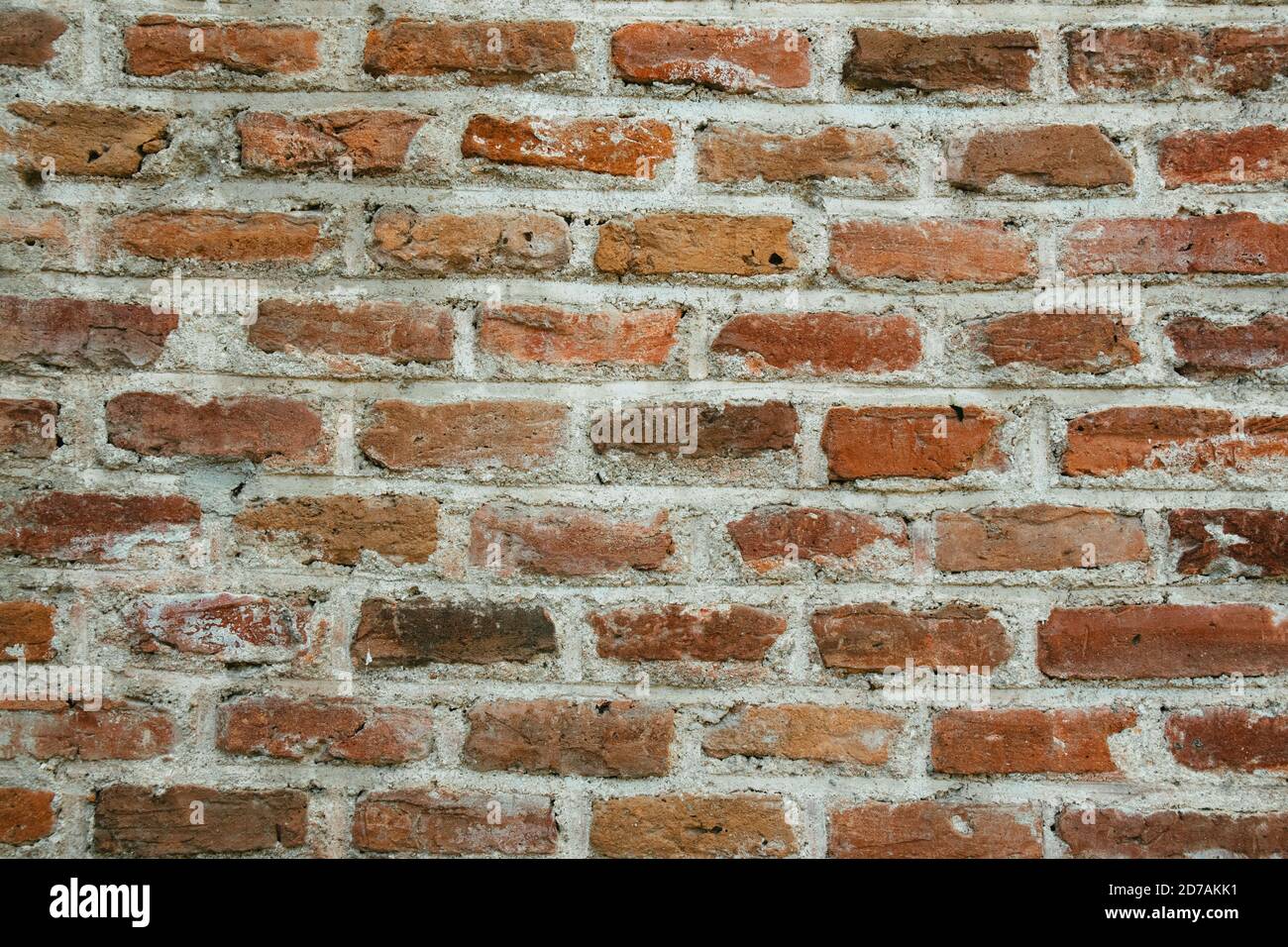 Closeup shot of brickwork on a wall Stock Photo - Alamy