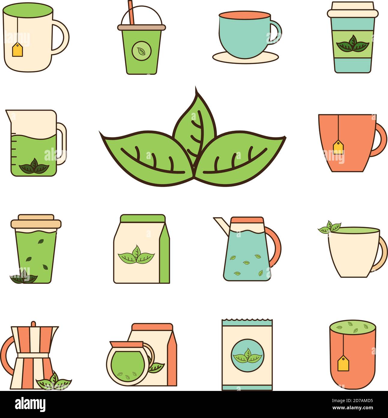 Line fill style set Stock Vector Images - Alamy