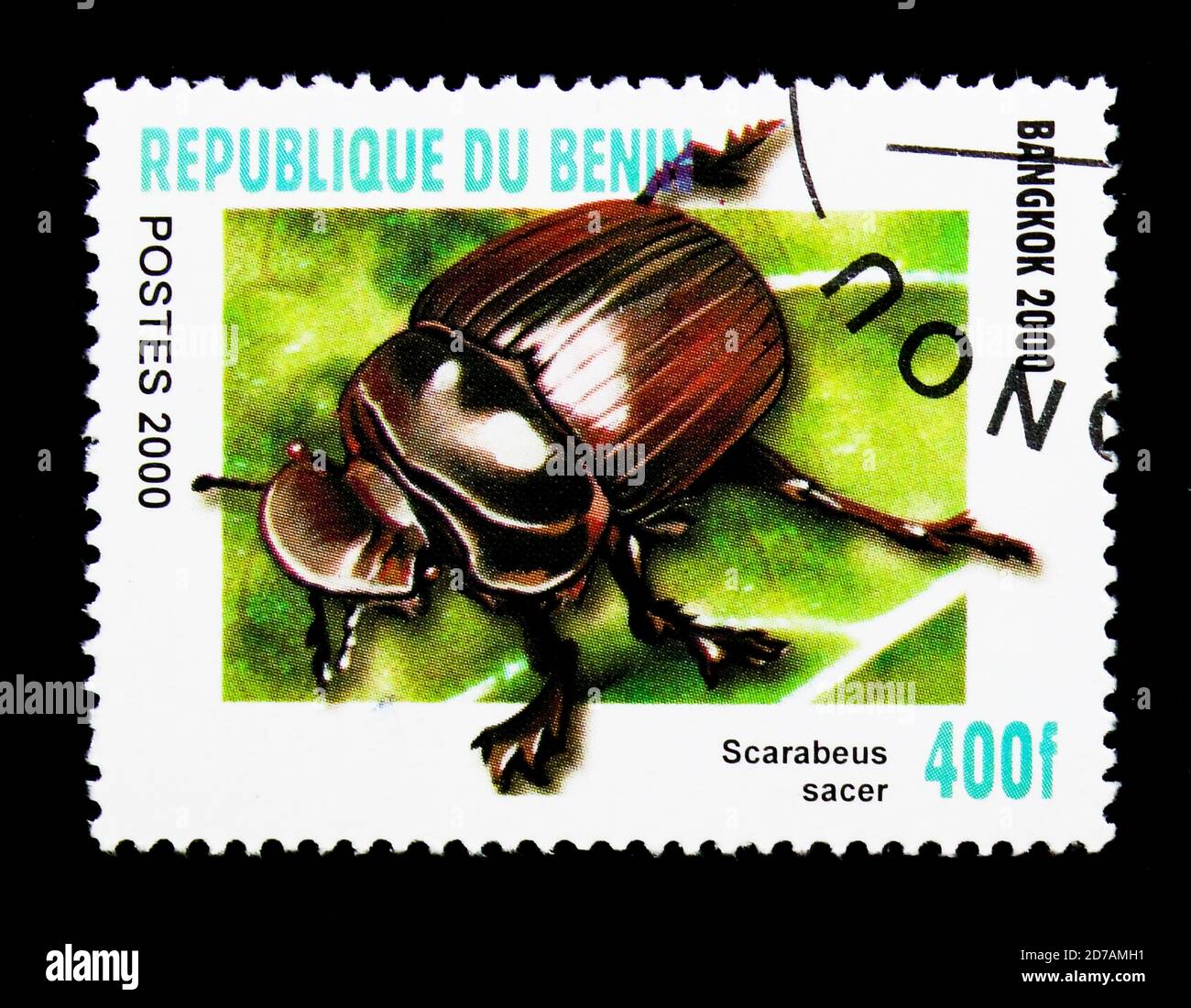 MOSCOW, RUSSIA - NOVEMBER 26, 2017: A stamp printed in Benin shows ...