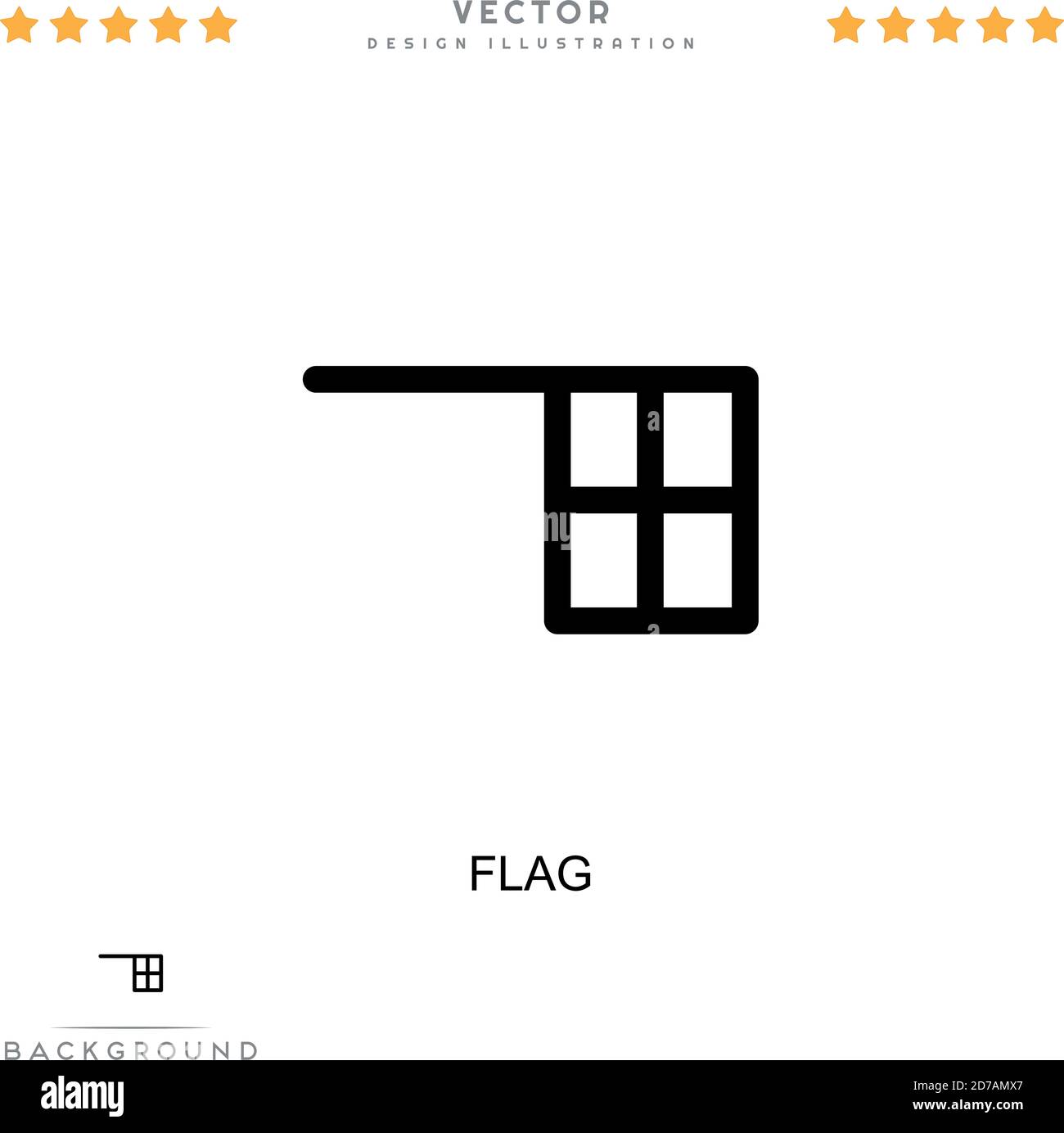 Flag icon. Simple element from digital disruption collection. Line Flag ...