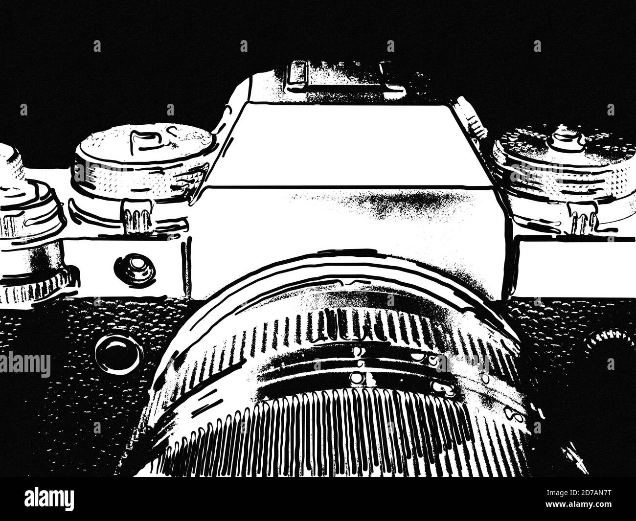 graphic illustration of a photo camera Stock Photo - Alamy