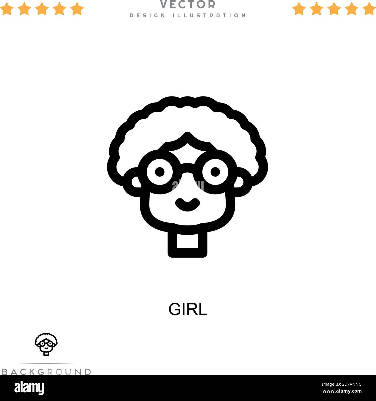Girl icon. Simple element from digital disruption collection. Line Girl ...
