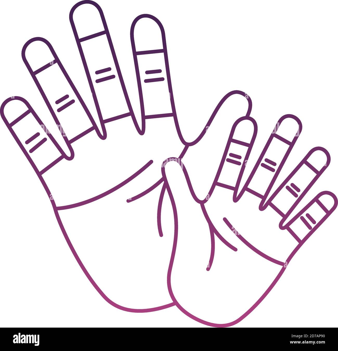 hands humans palms help line style icon vector illustration design ...