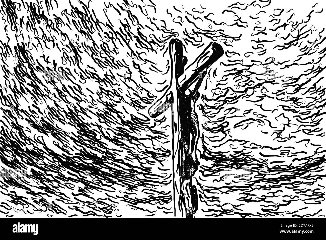 graphic illustration of a cross Stock Photo - Alamy