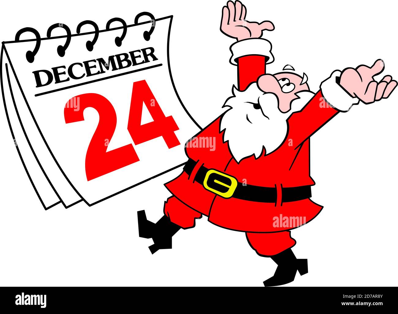 Santa Nervous Pacing Stock Photo - Alamy