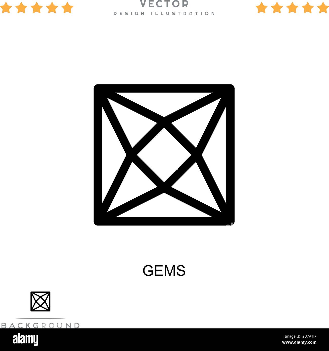Gems icon. Simple element from digital disruption collection. Line Gems ...