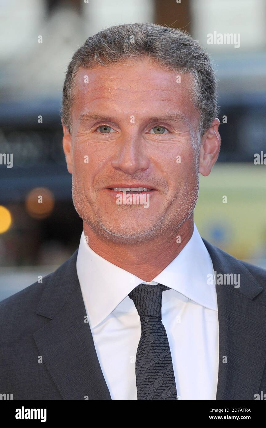 David Coulthard attends the World Premiere of Rush, Odeon Leicester ...