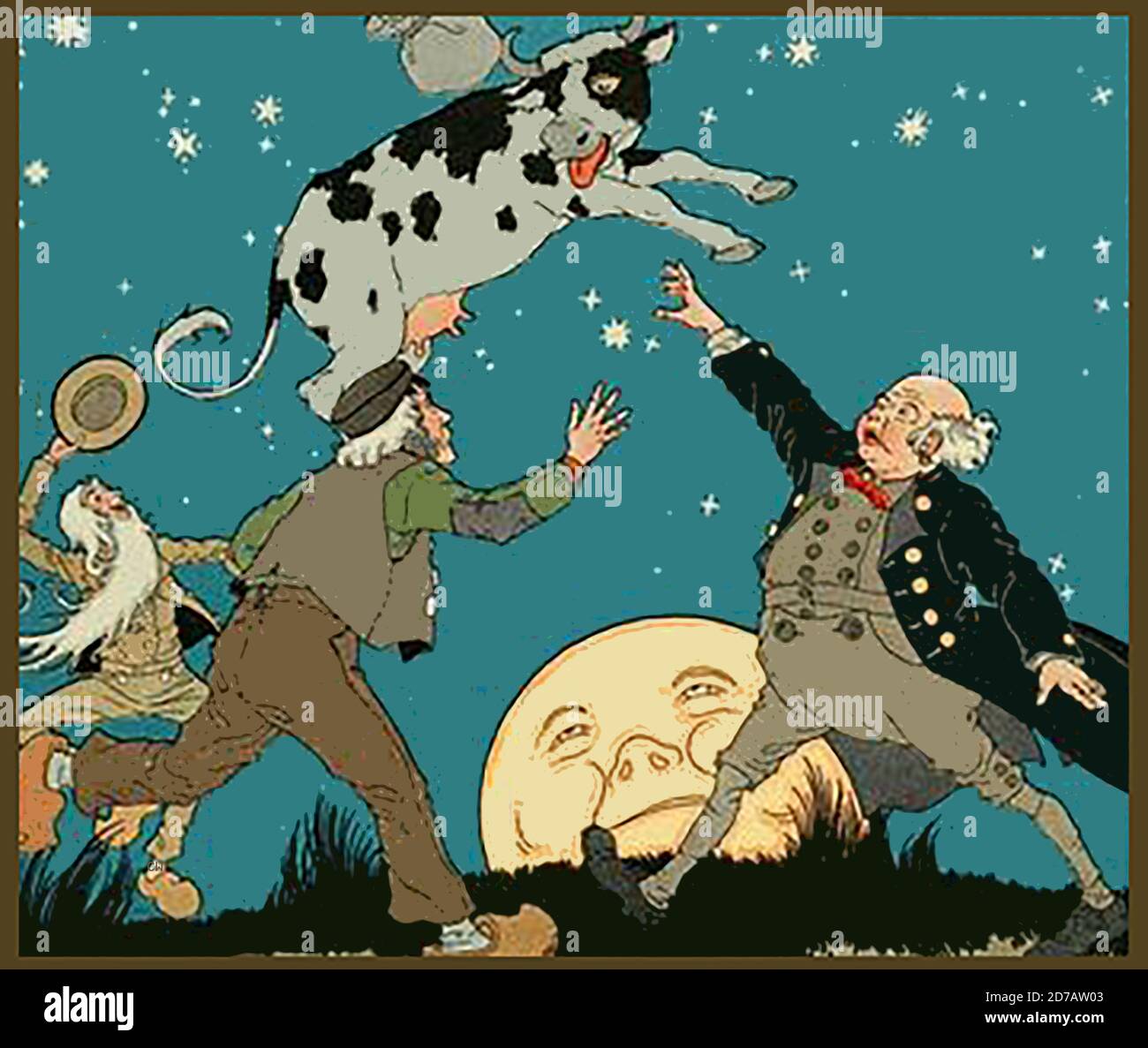 Cow jumping over the moon hi-res stock photography and images - Alamy