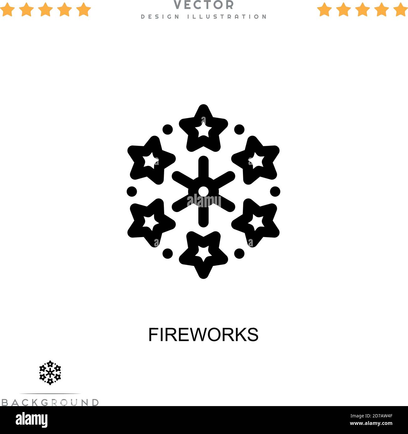 Fireworks icon. Simple element from digital disruption collection. Line ...