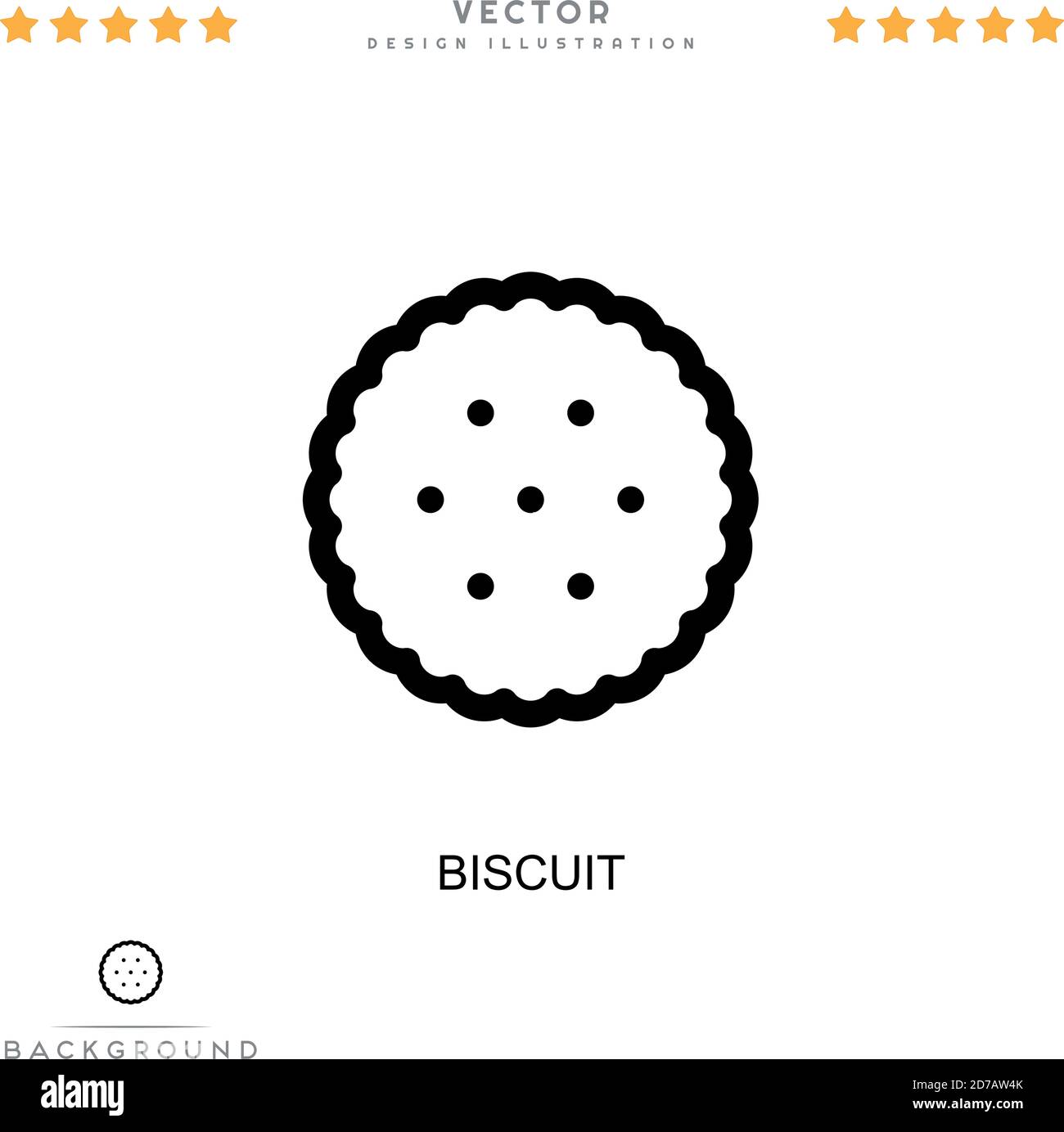 Biscuit icon. Simple element from digital disruption collection. Line ...