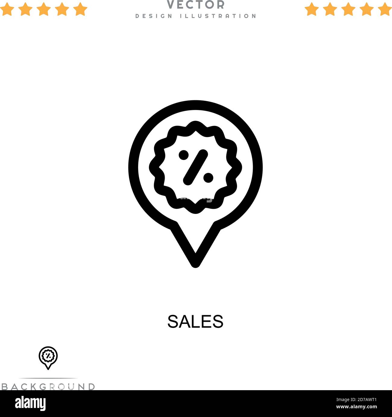 Sales icon. Simple element from digital disruption collection. Line ...