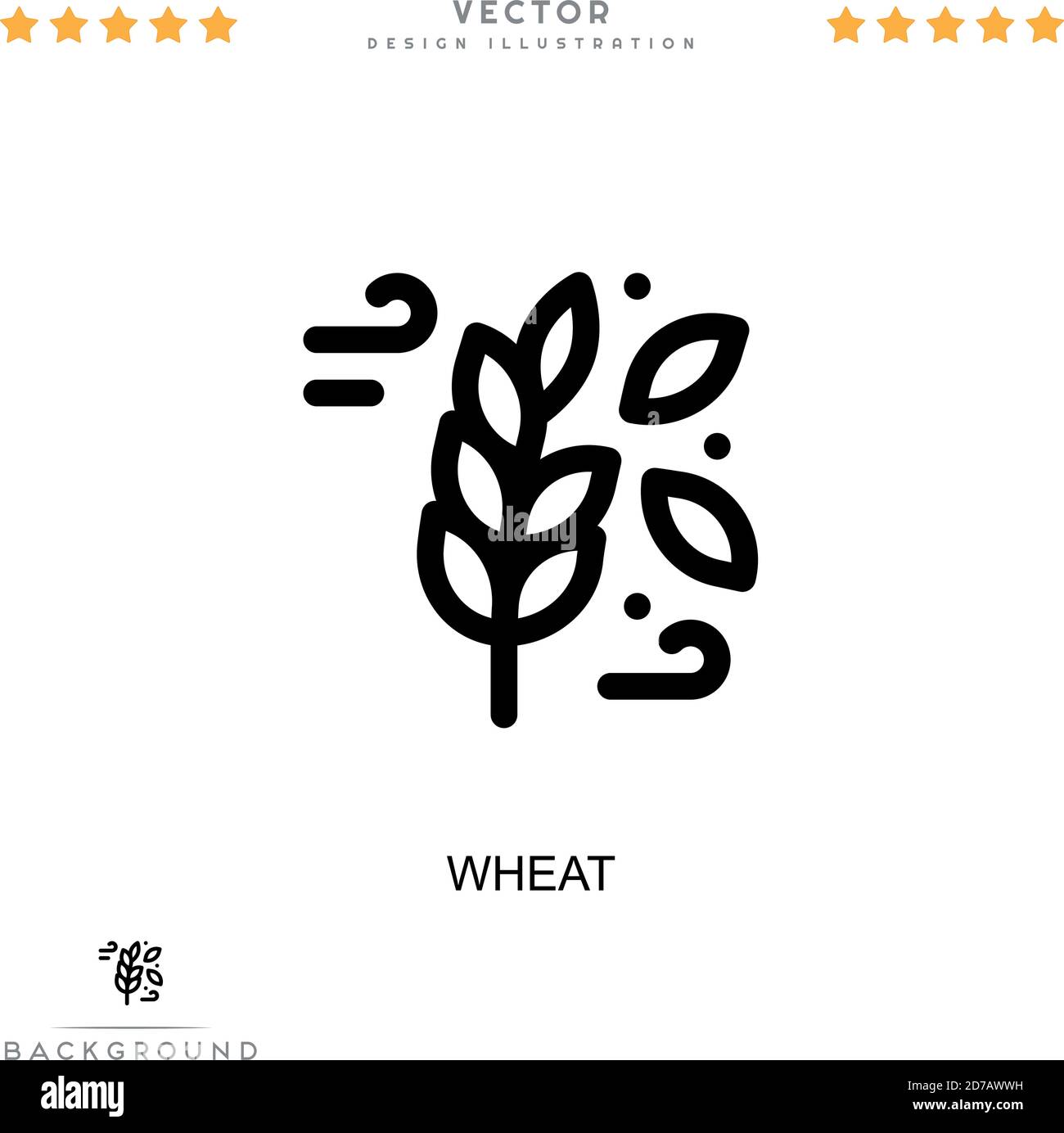 Wheat icon. Simple element from digital disruption collection. Line ...