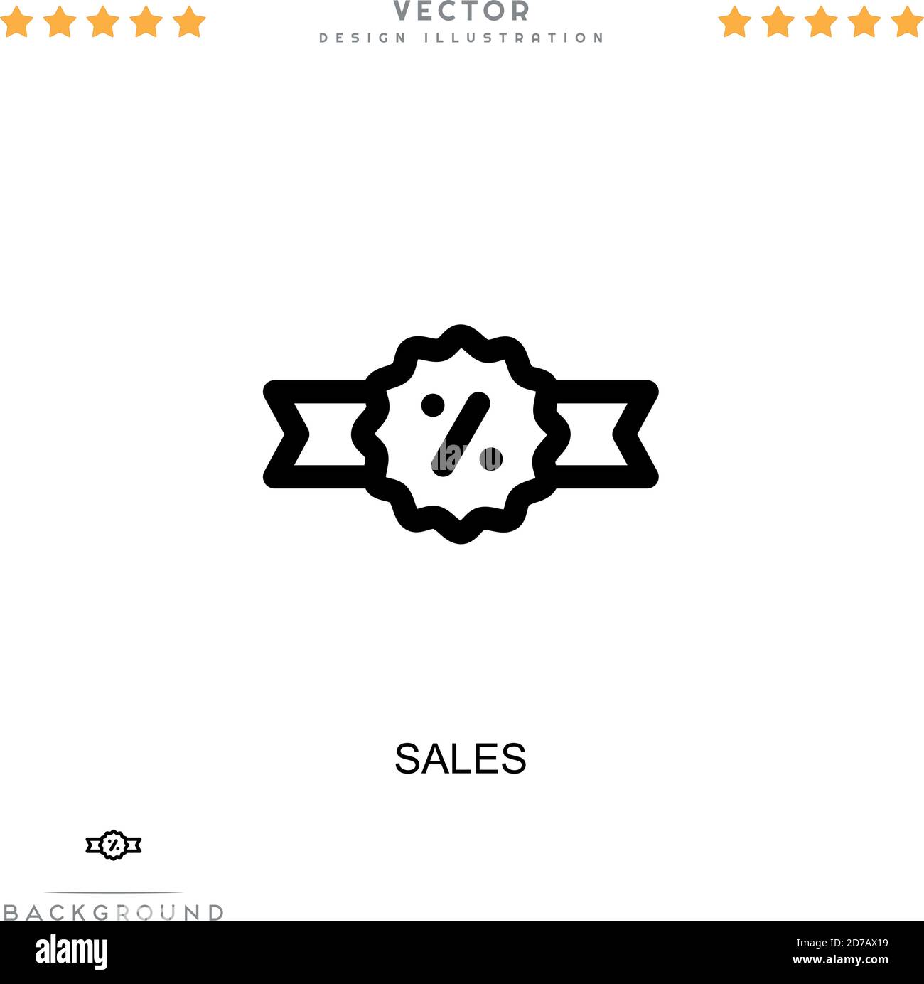 Sales icon. Simple element from digital disruption collection. Line ...