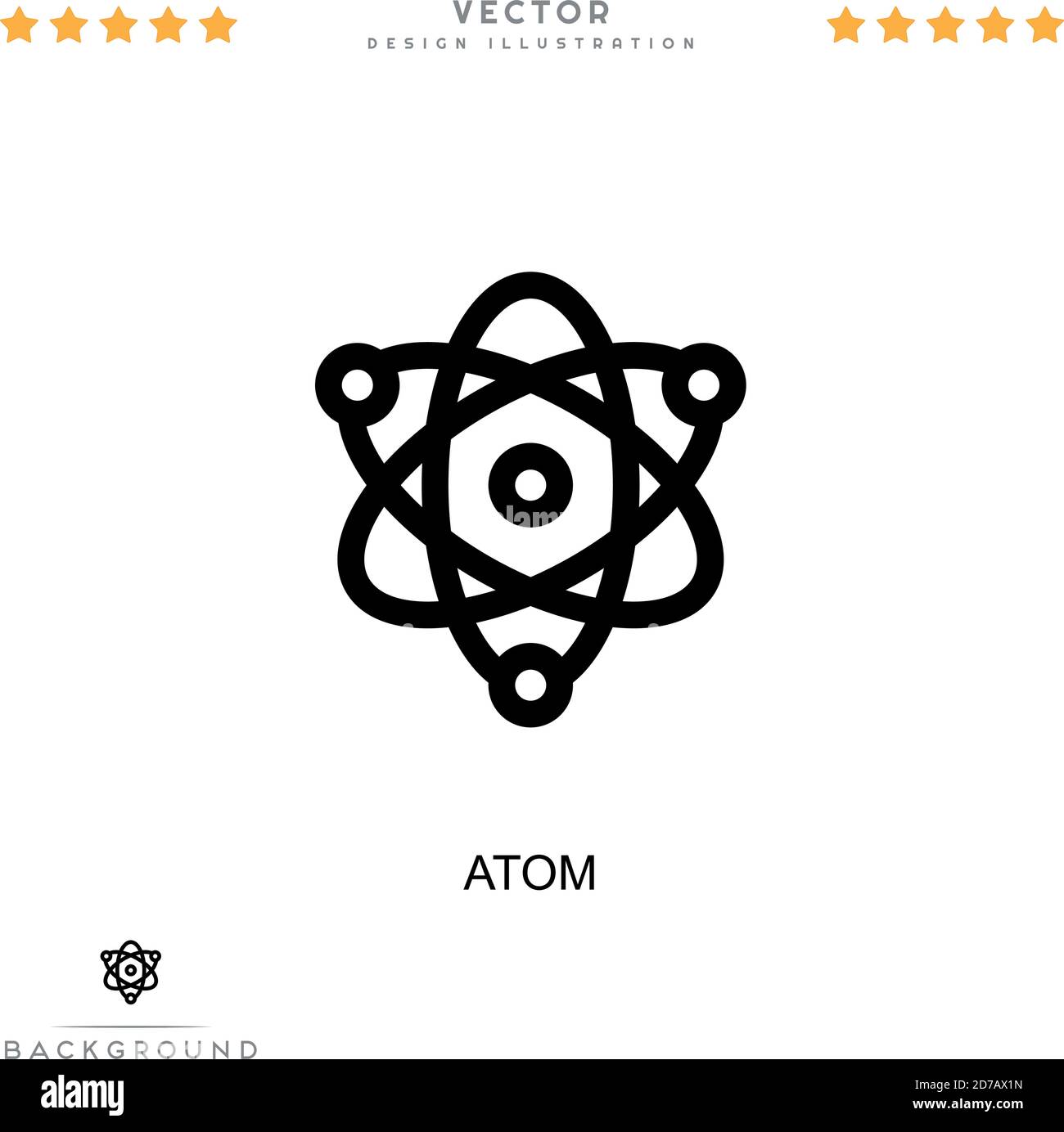 Atom icon. Simple element from digital disruption collection. Line Atom ...