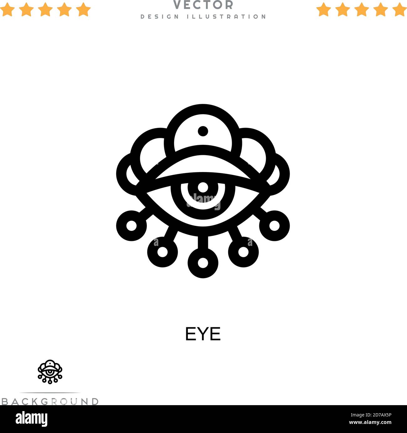 Eye icon. Simple element from digital disruption collection. Line Eye ...