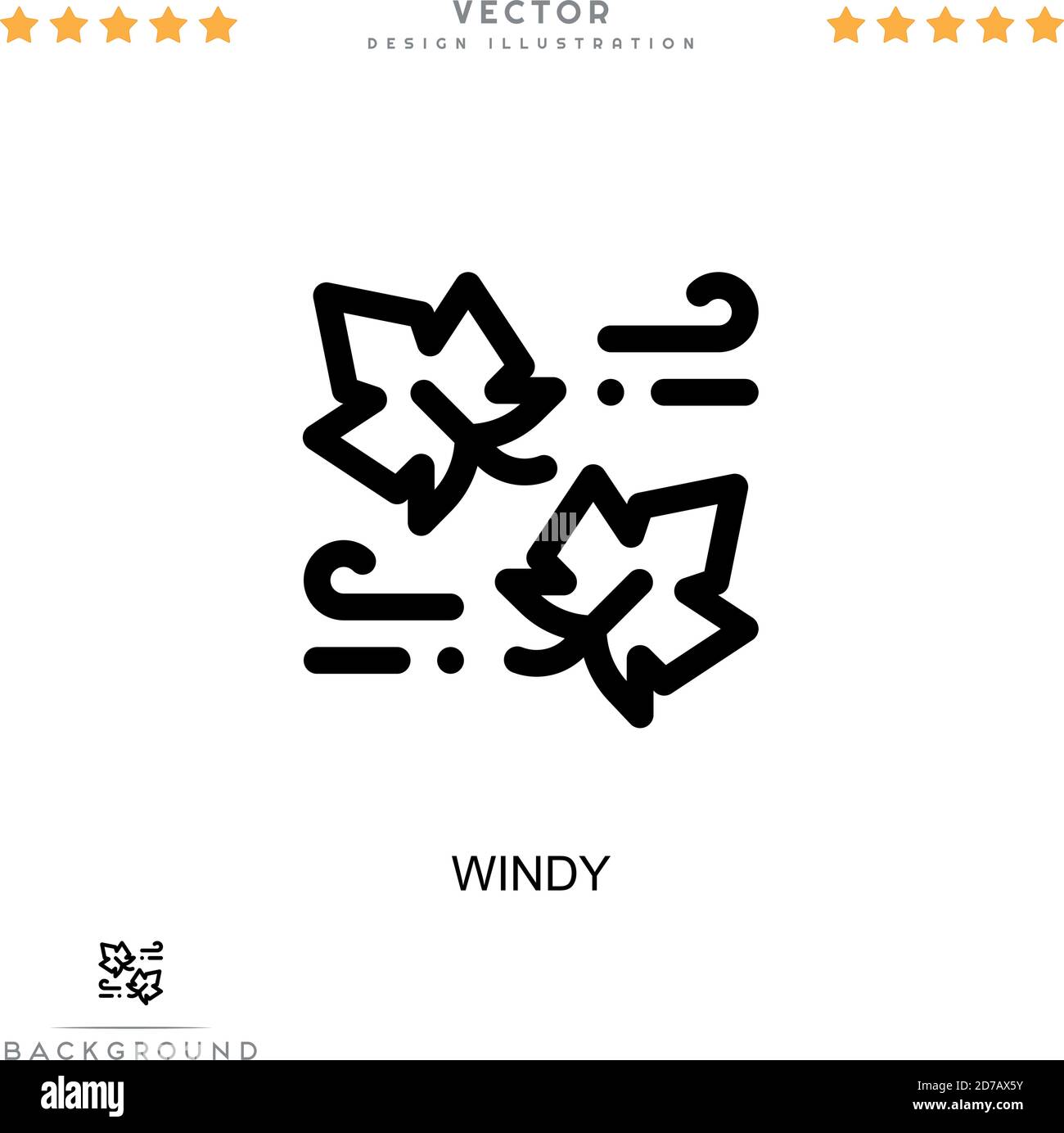 Windy icon. Simple element from digital disruption collection. Line ...