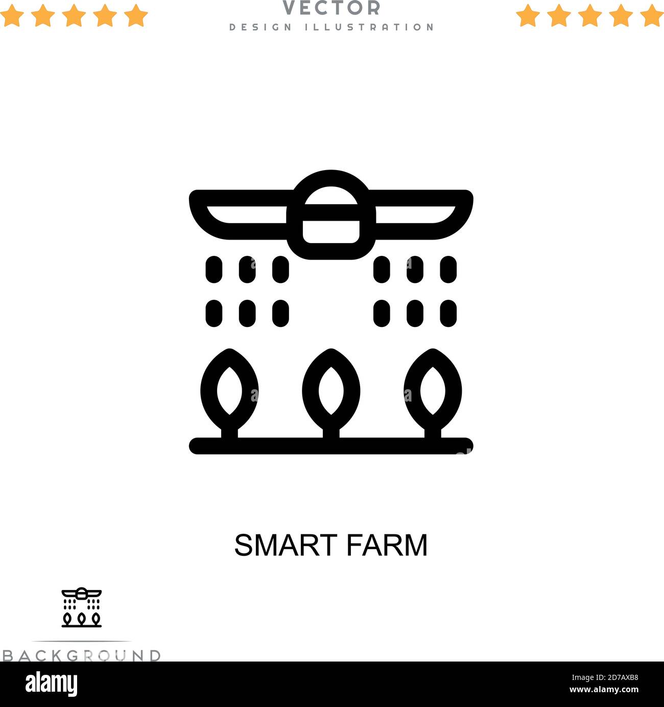Smart farm icon. Simple element from digital disruption collection ...