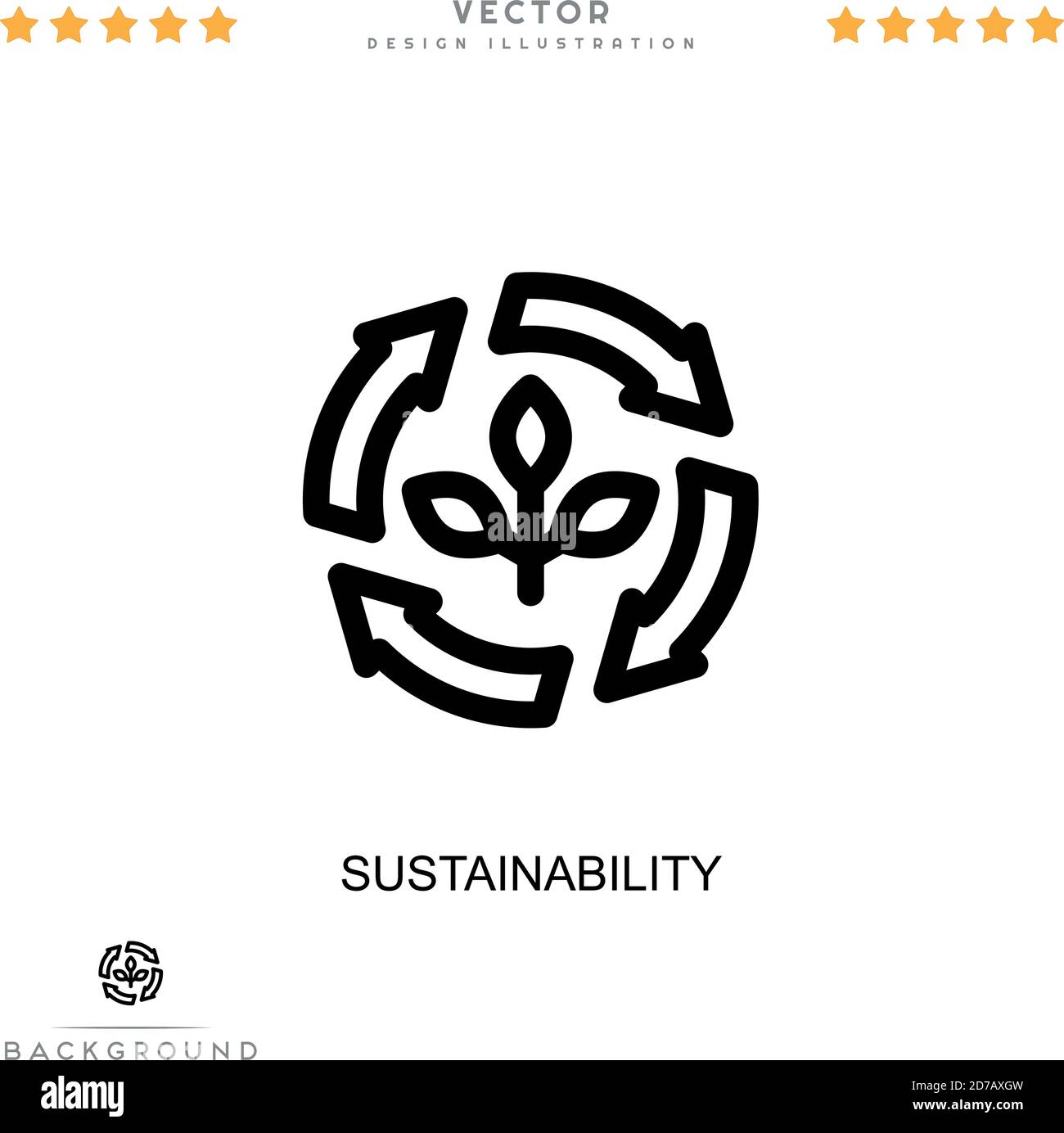 Sustainability icon. Simple element from digital disruption collection ...