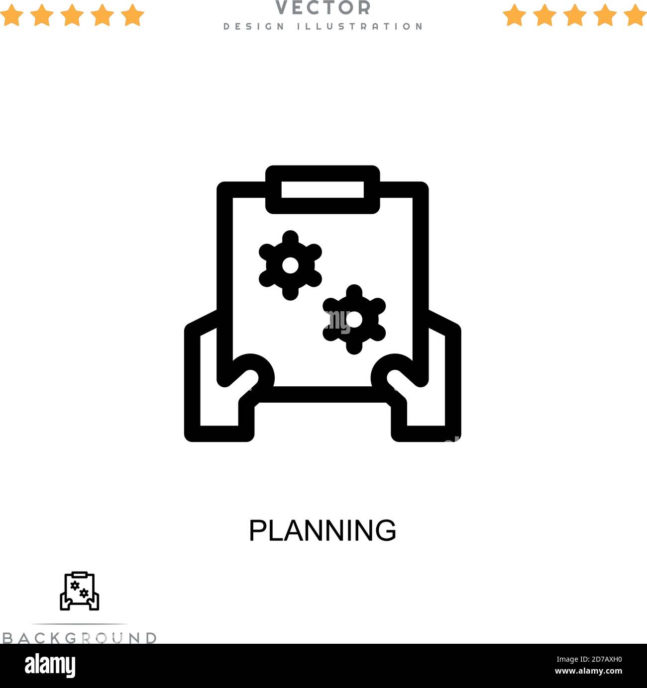 Planning icon. Simple element from digital disruption collection. Line ...