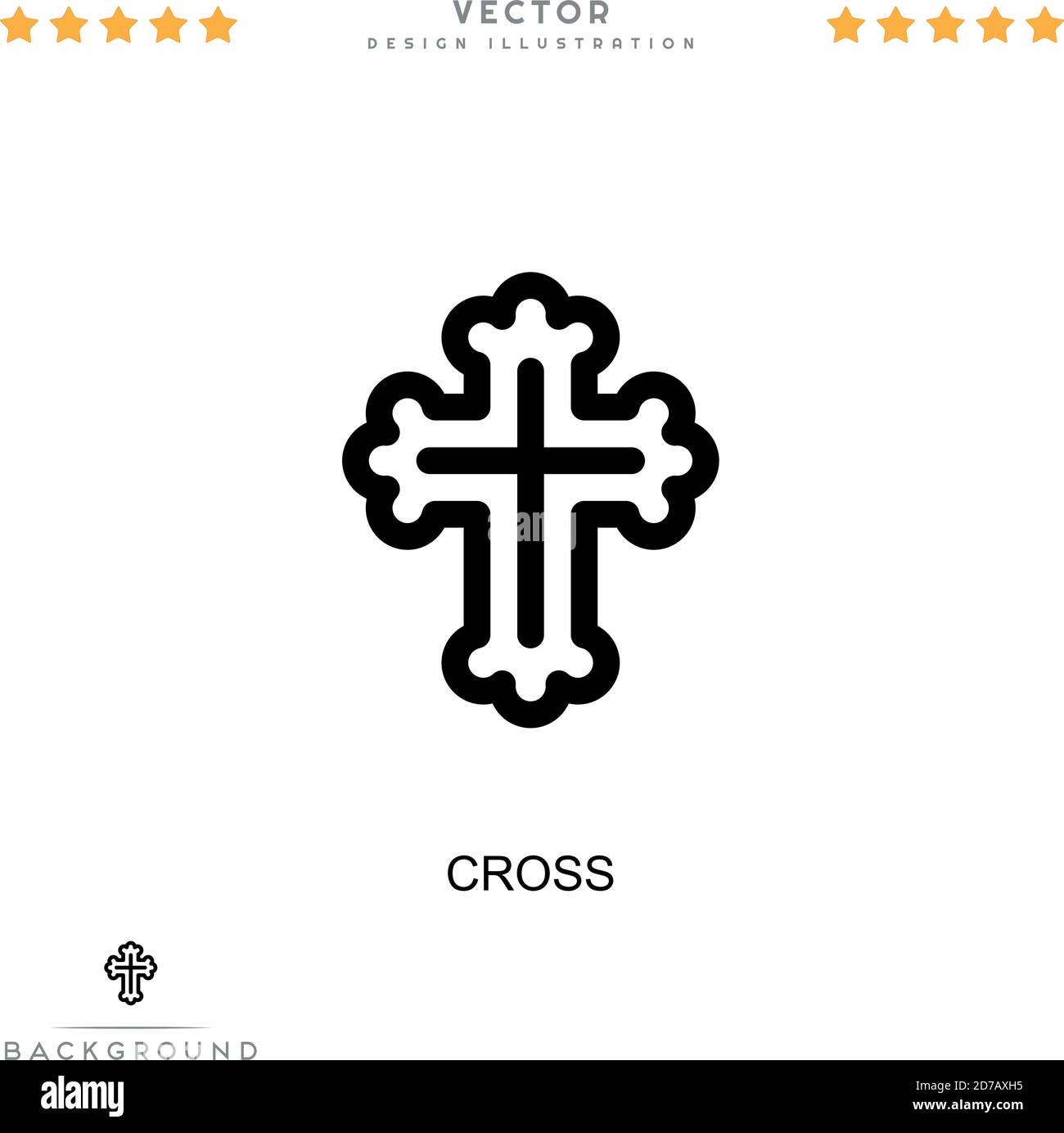 Cross icon. Simple element from digital disruption collection. Line ...