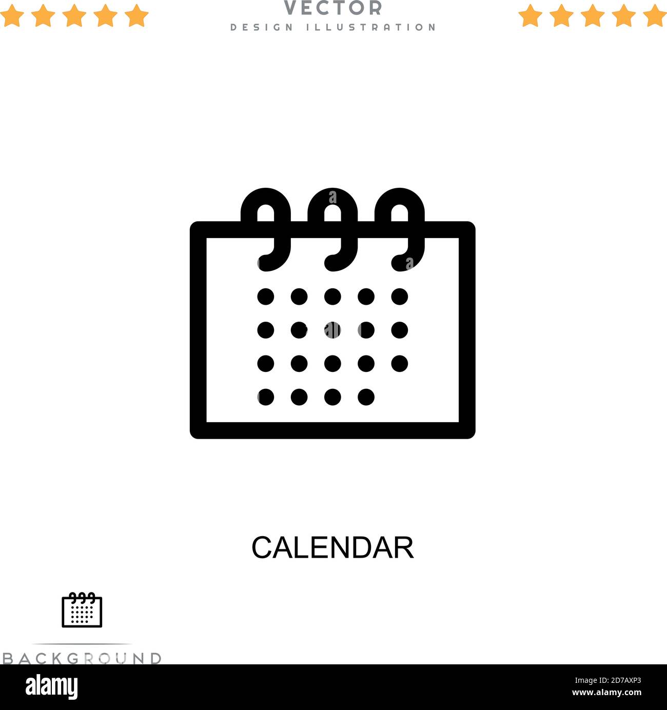 Calendar icon. Simple element from digital disruption collection. Line ...