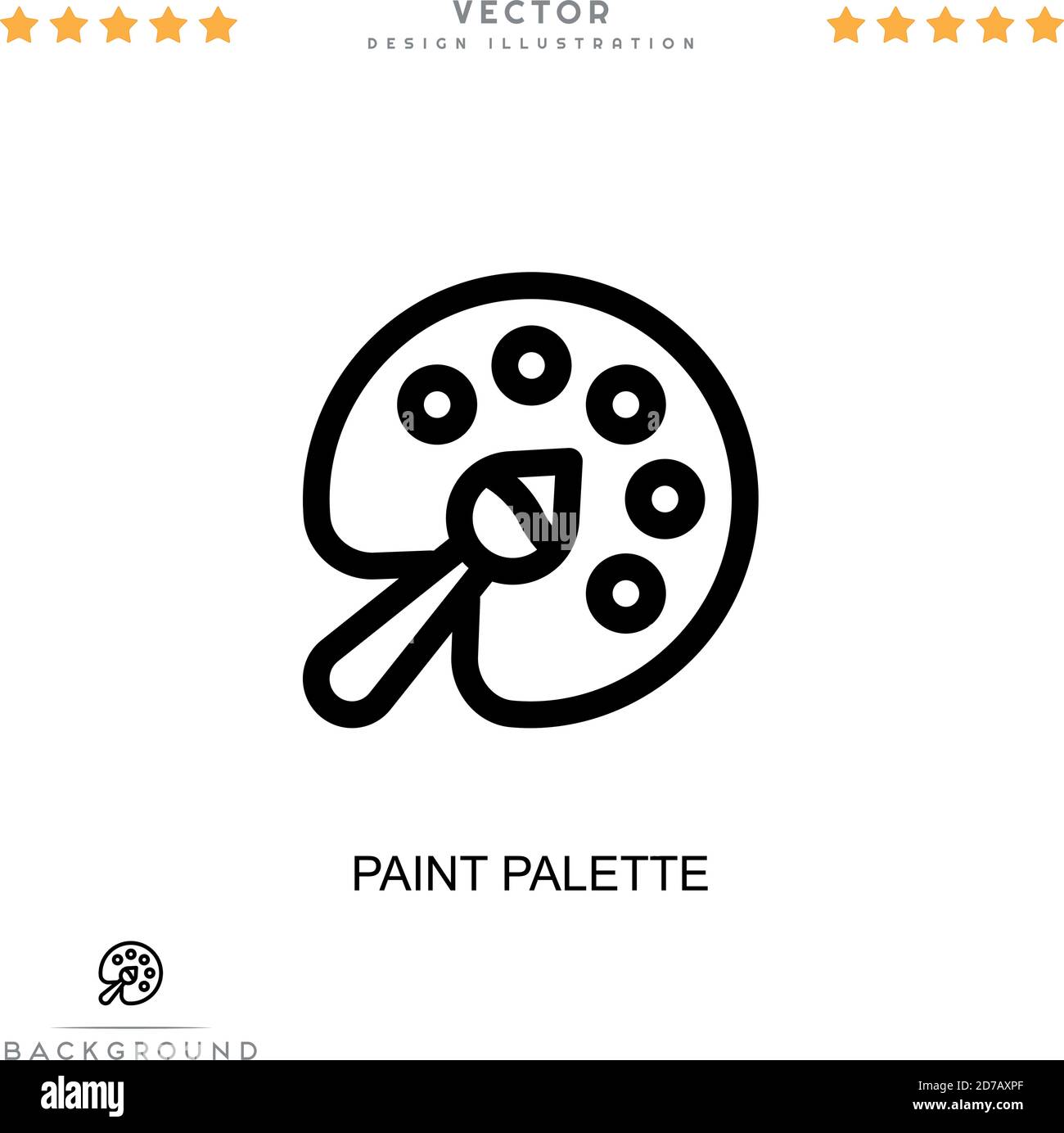 Paint palette icon. Simple element from digital disruption collection ...