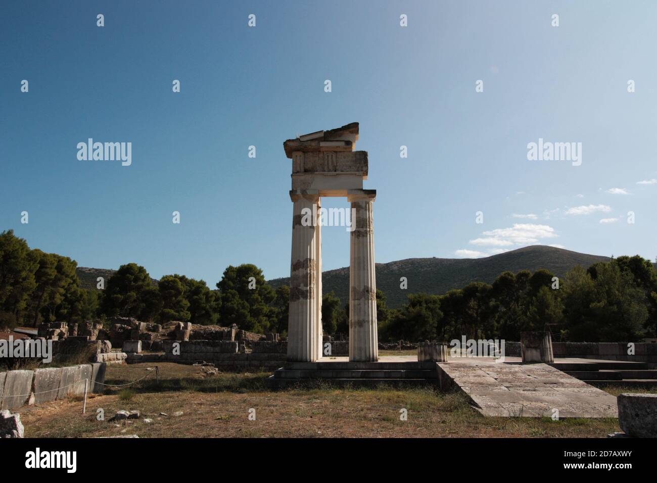 Temple of Asklepius in Epidaurus Stock Photo - Alamy