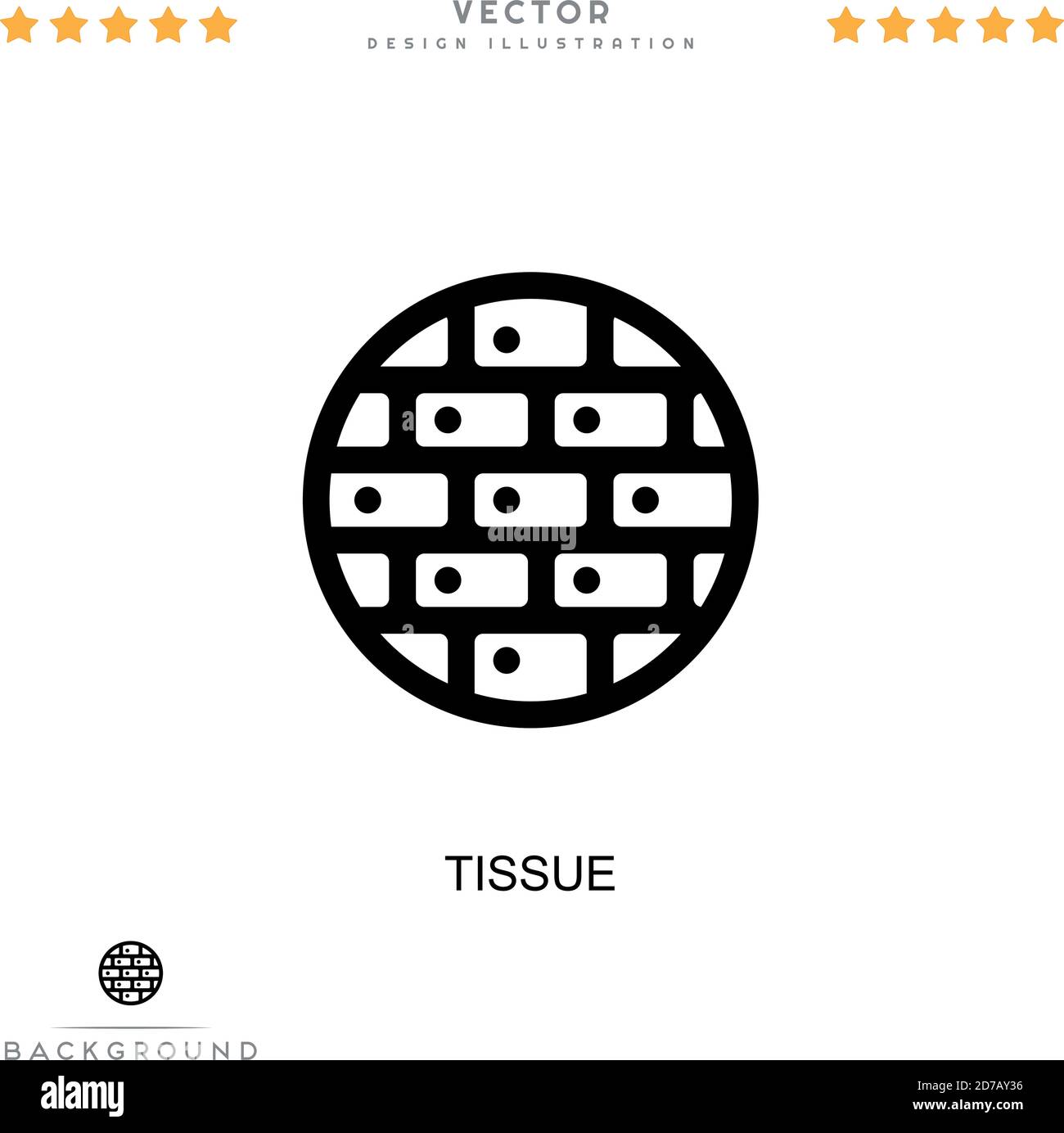 Tissue icon. Simple element from digital disruption collection. Line ...