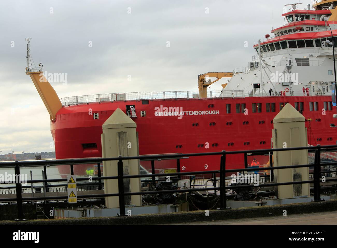 Sir David Attenborough ship leaves Cammell Lairds Stock Photo - Alamy