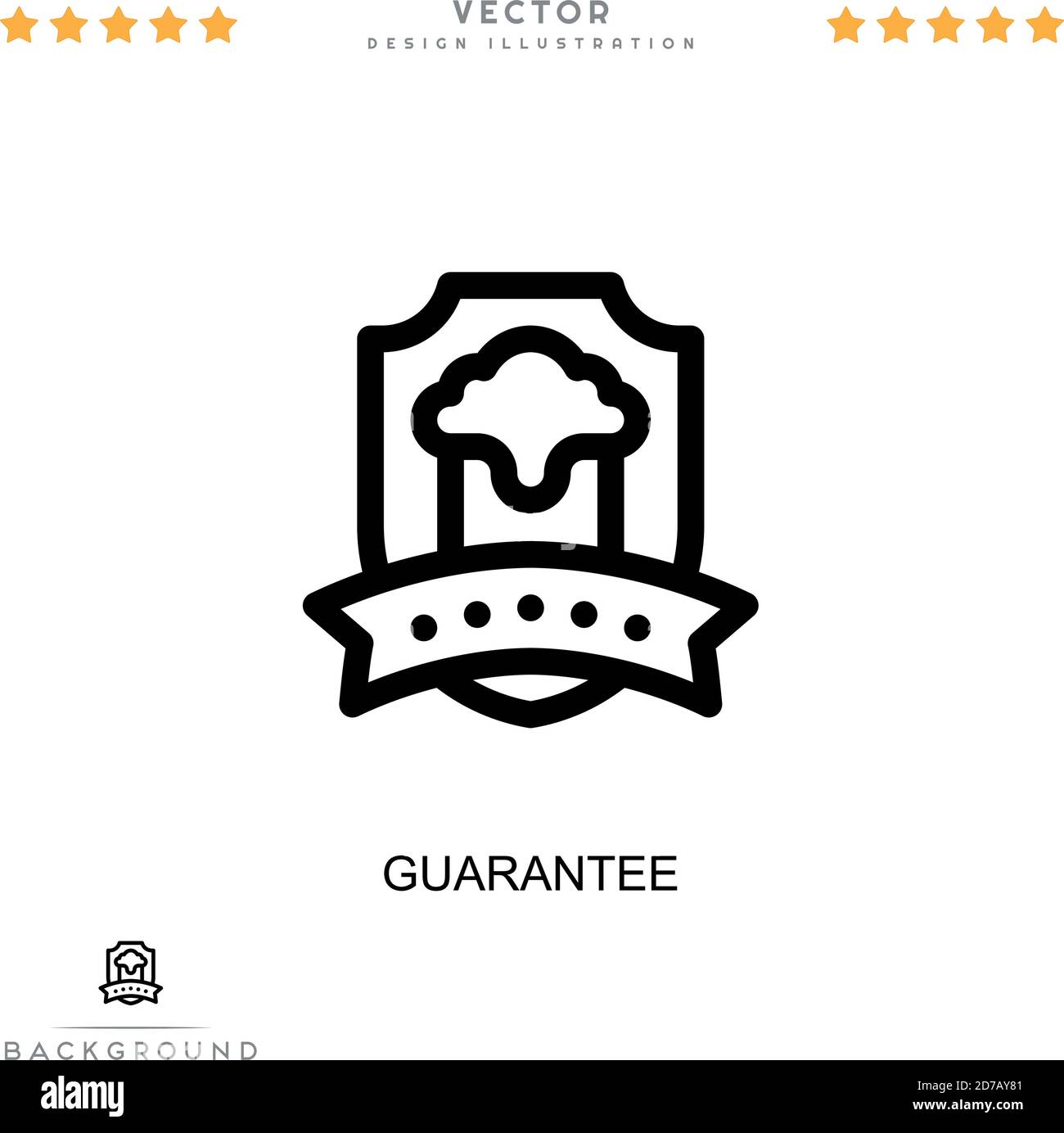 Guarantee icon. Simple element from digital disruption collection. Line ...