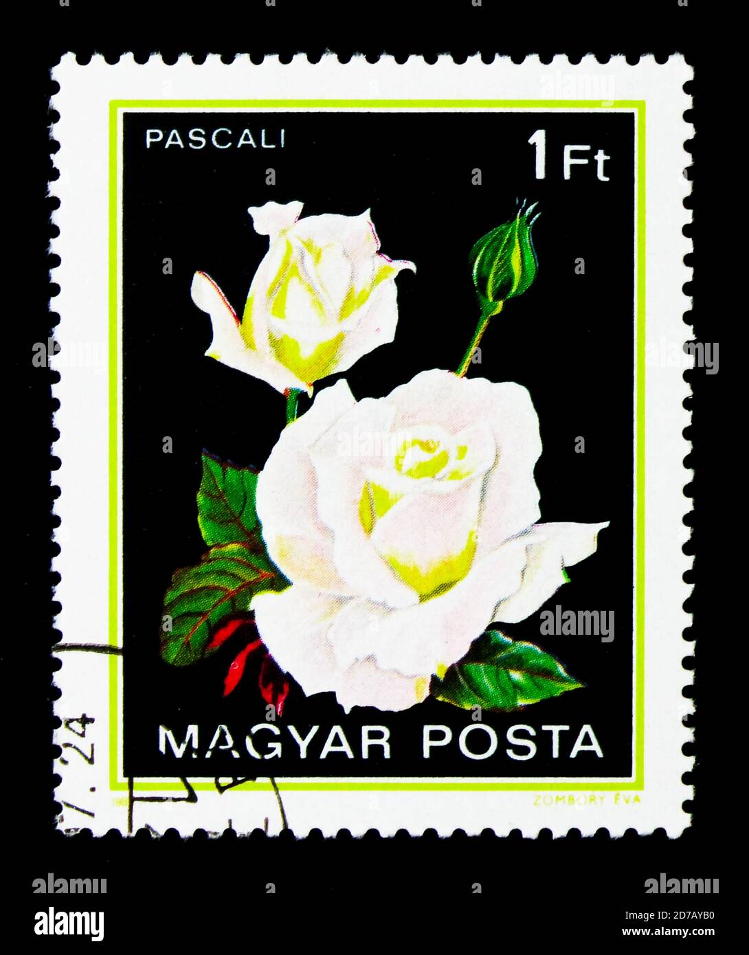 MOSCOW, RUSSIA - NOVEMBER 26, 2017: A stamp printed in Hungary shows ...