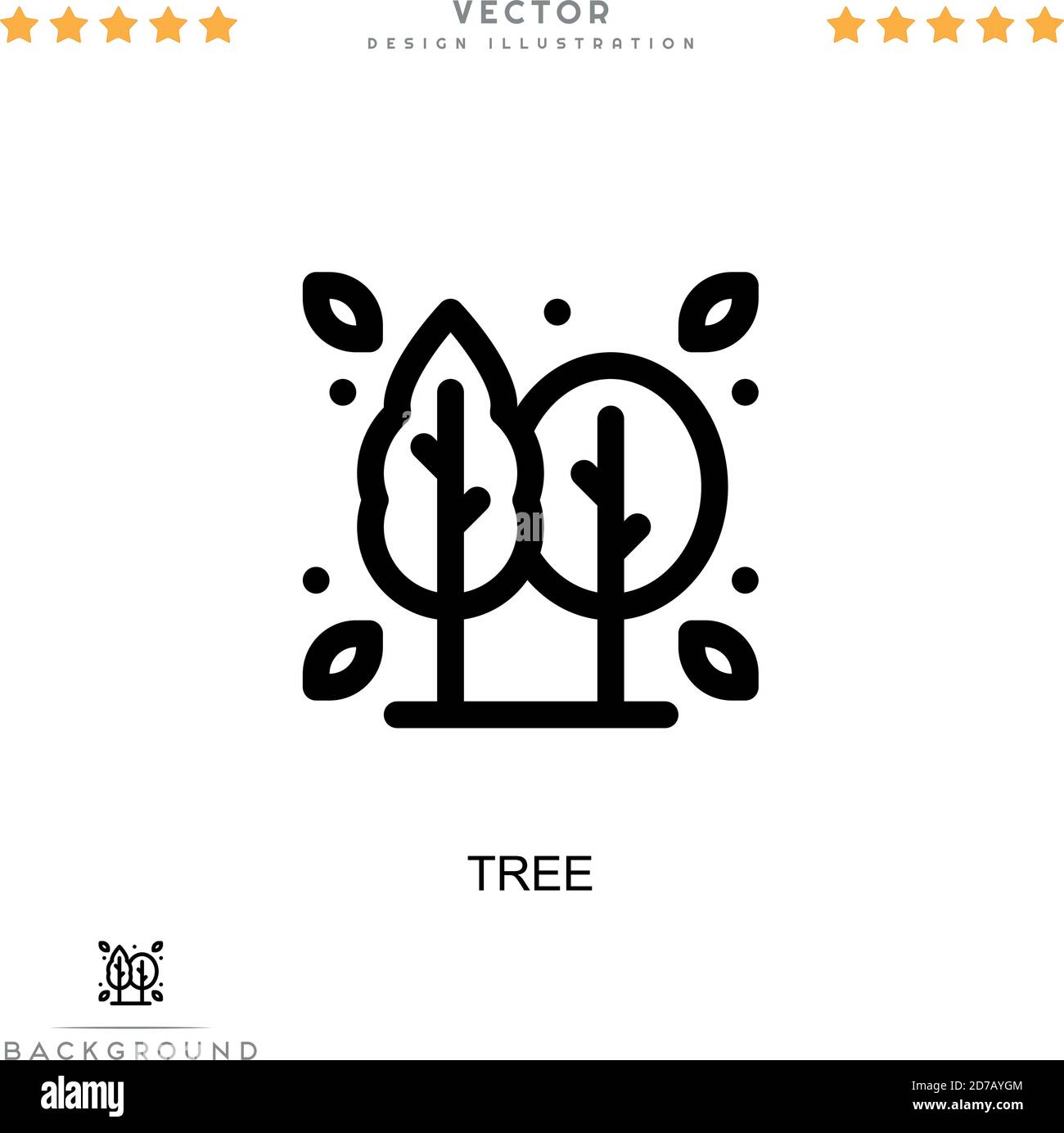 Tree icon. Simple element from digital disruption collection. Line Tree ...