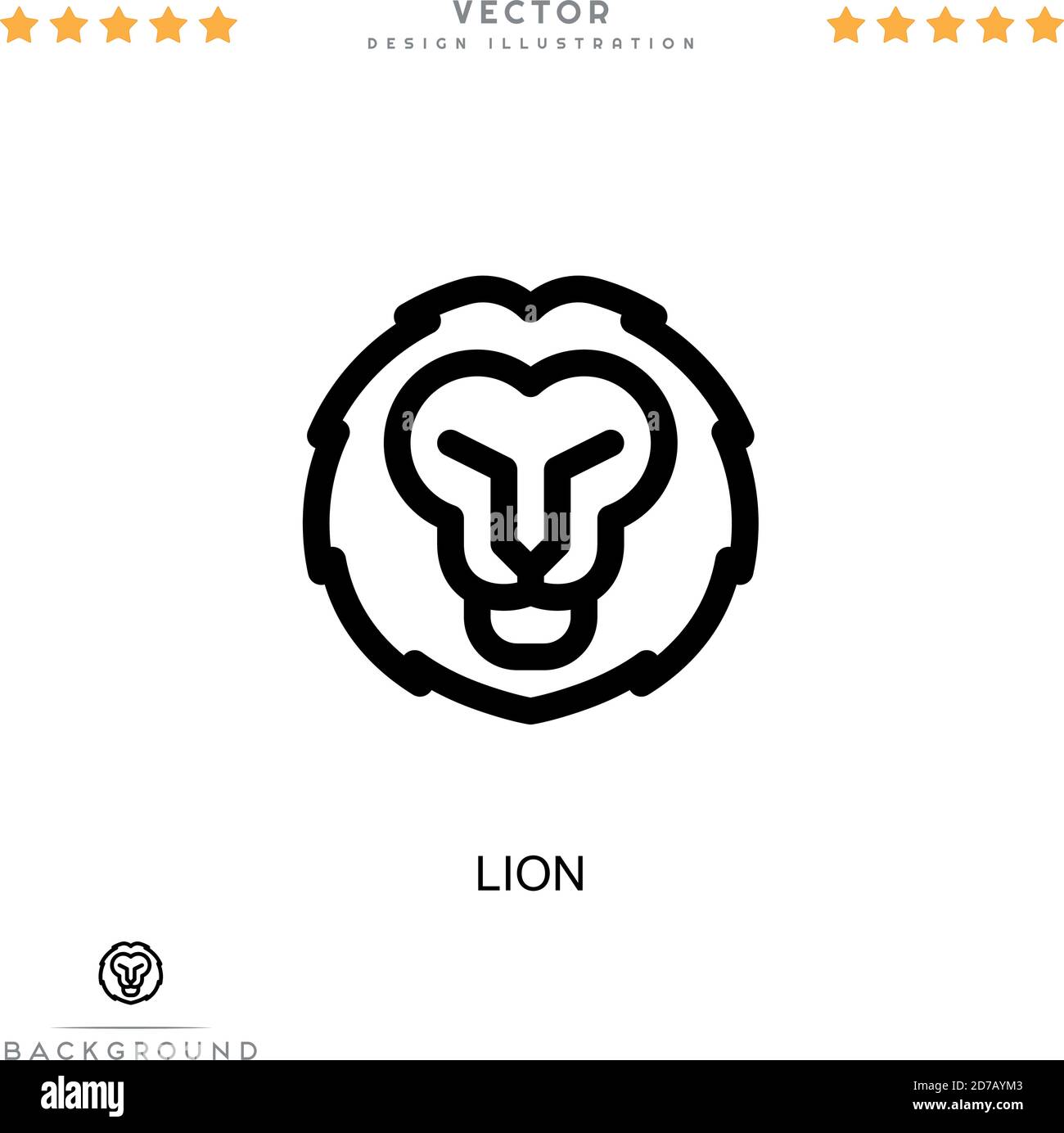 Lion icon. Simple element from digital disruption collection. Line Lion ...