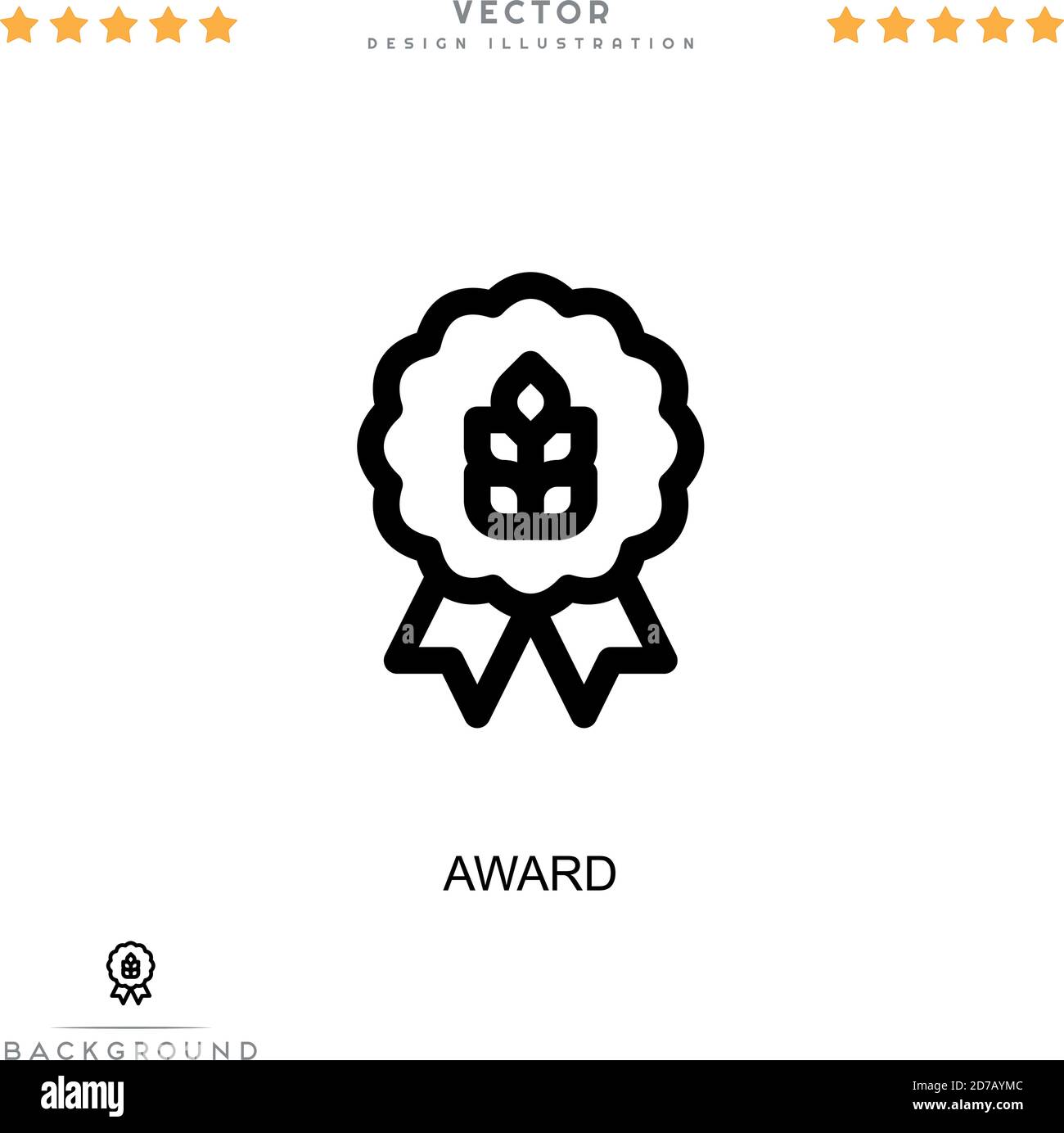 Award icon. Simple element from digital disruption collection. Line ...