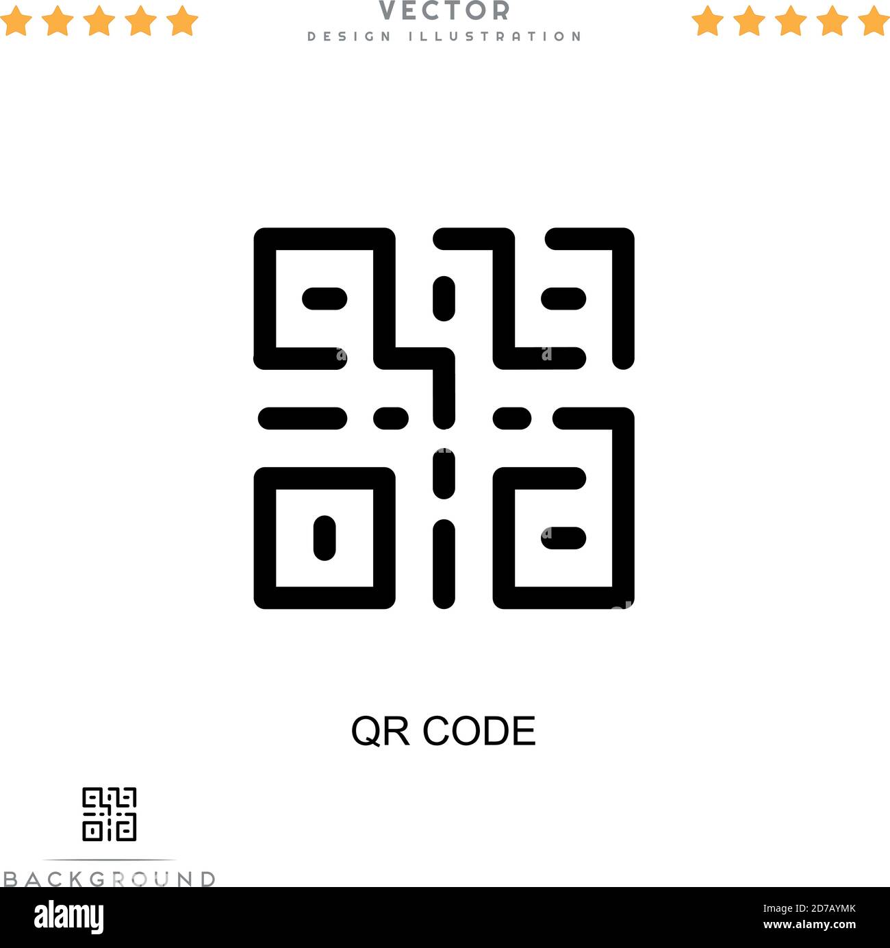 Qr code icon. Simple element from digital disruption collection. Line ...