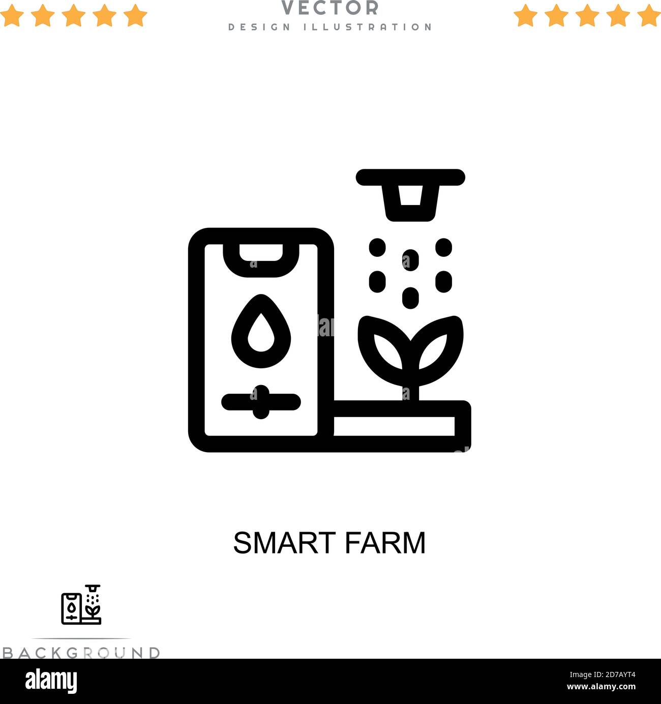 Smart farm icon. Simple element from digital disruption collection ...
