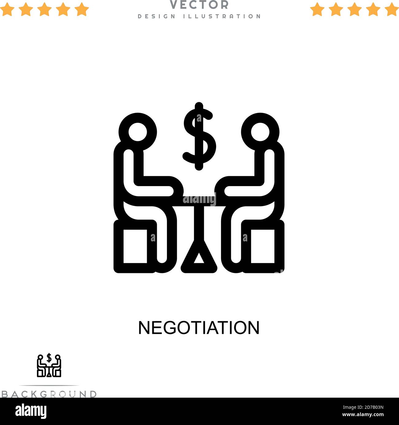 Negotiation icon. Simple element from digital disruption collection ...