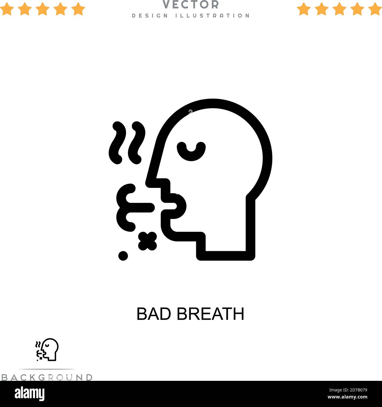 Bad breath icon. Simple element from digital disruption collection ...