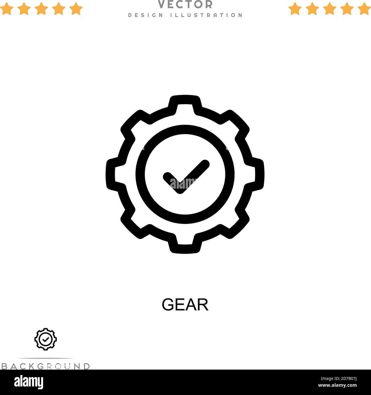 Gear icon. Simple element from digital disruption collection. Line Gear ...