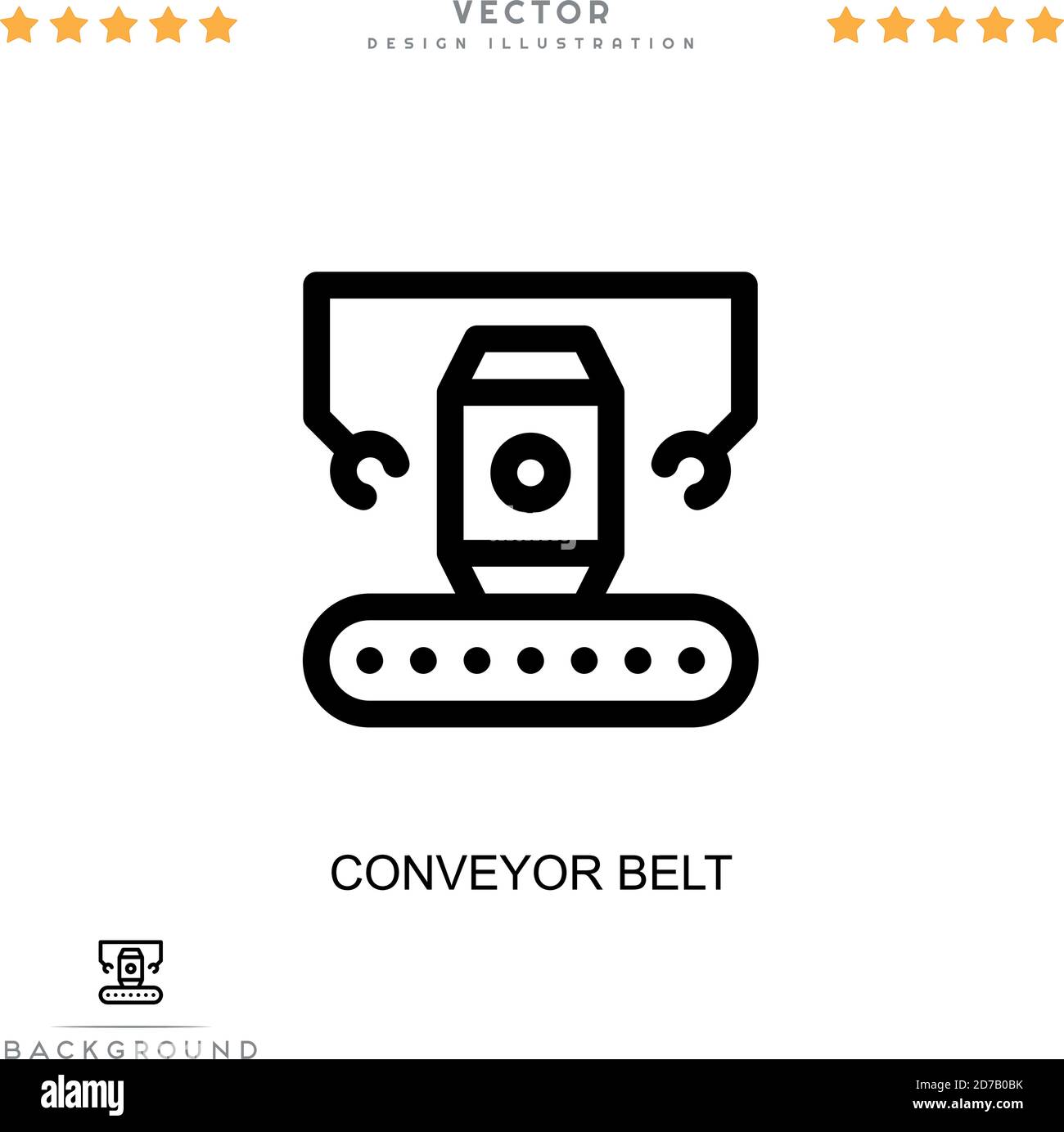 Conveyor belt icon. Simple element from digital disruption collection ...