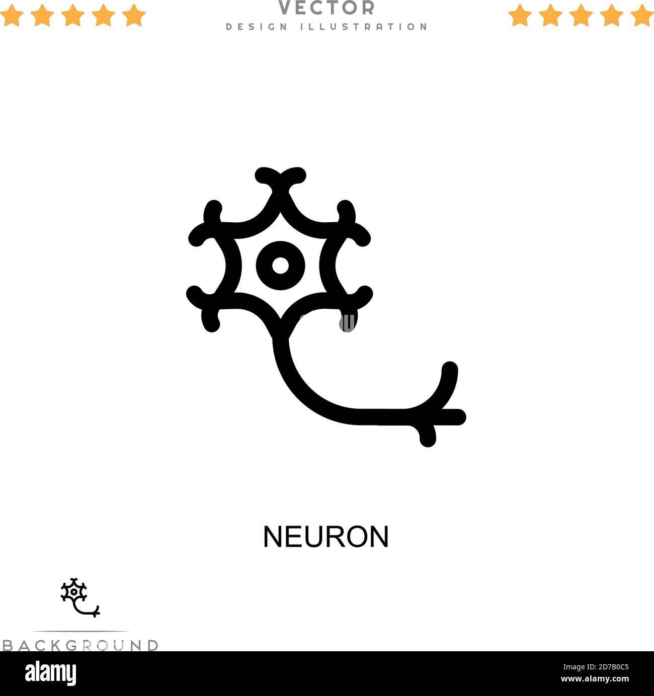 Neuron icon. Simple element from digital disruption collection. Line ...