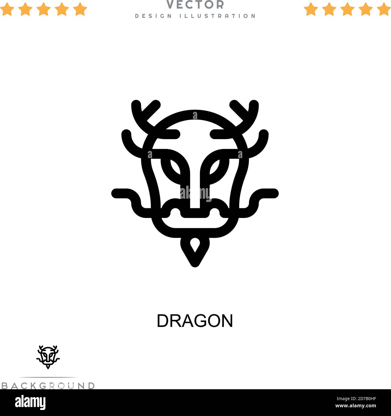 Dragon icon. Simple element from digital disruption collection. Line ...