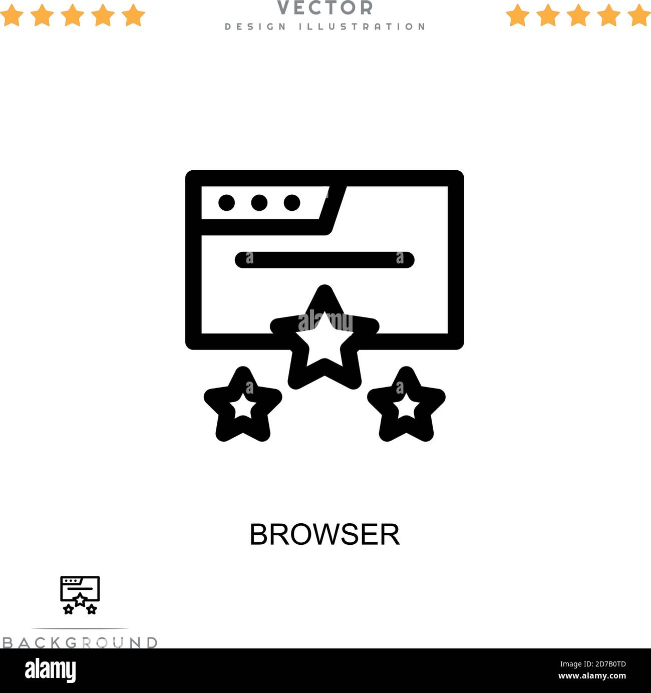 Browser icon. Simple element from digital disruption collection. Line ...