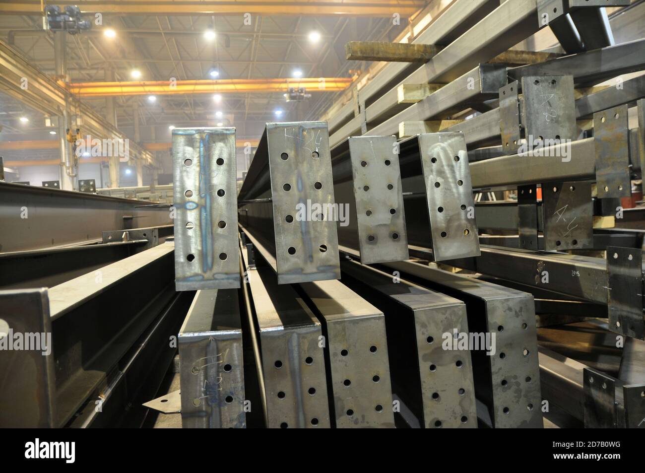 industrial plant for the production of metal structures for industrial ...