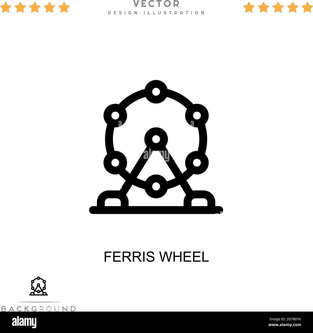 Ferris wheel icon. Simple element from digital disruption collection ...