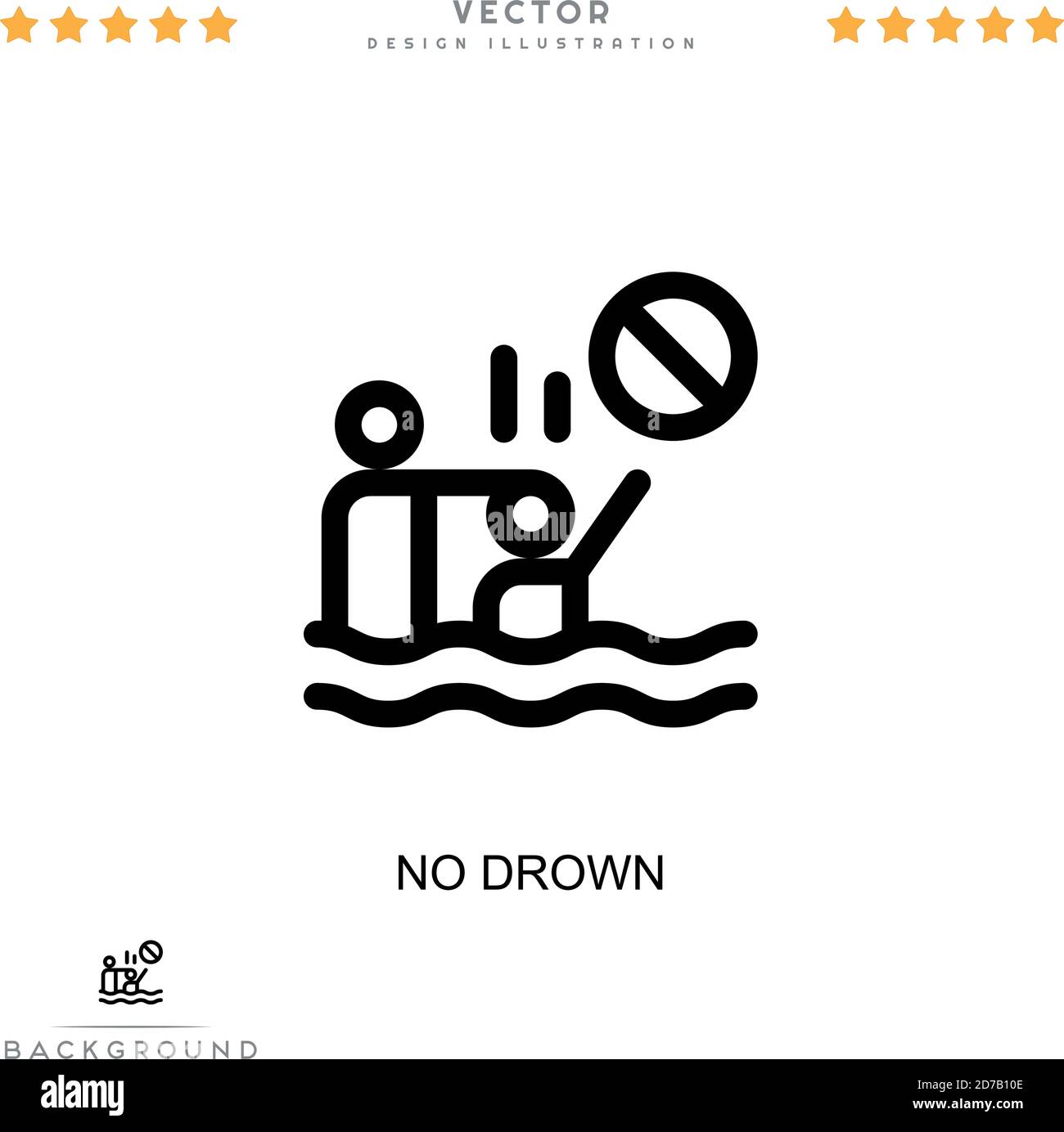 Warning sign from drowning at the lake hi-res stock photography and ...